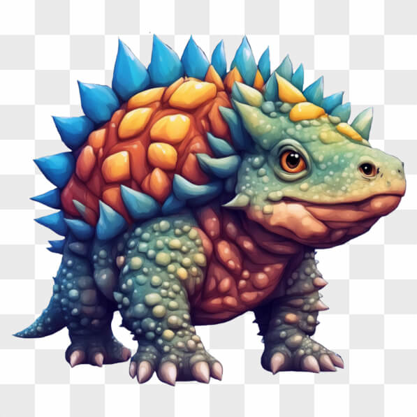 Download Colorful Dinosaur-Like Creature Cartoons Online - Creative Fabrica