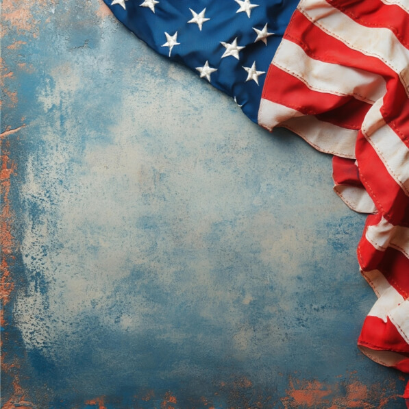 Download American Flag Draped on Textured Blue Background Backgrounds ...