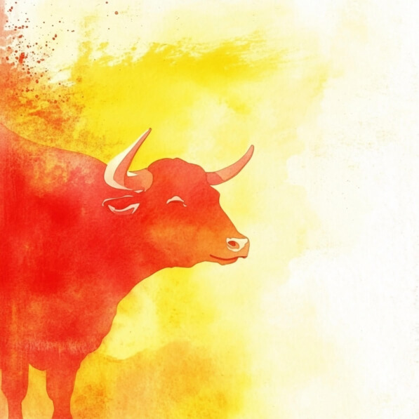 Descarga Arte abstracto de toros con colores cálidos Fondos En Línea ...