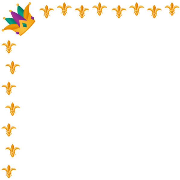 Download Festive Decorative Border with Crown and Fleur-de-Lis Borders ...