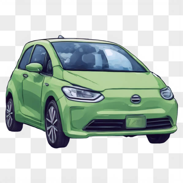 Download Bright Green Car with Modern Design Cartoons Online - Creative ...