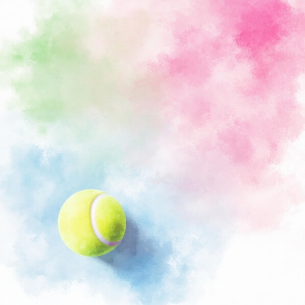 Download Tennis Ball on Abstract Colorful Background Backgrounds Online ...