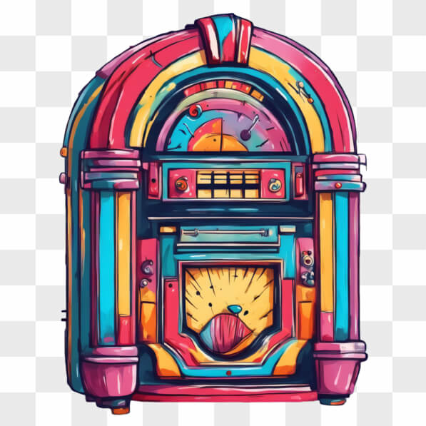 Download Colorful Vintage Jukebox Cartoons Online - Creative Fabrica