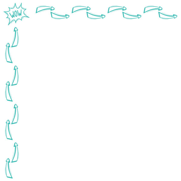 Download Dynamic Arrow Design with WOW Speech Bubble Borders & Corners ...