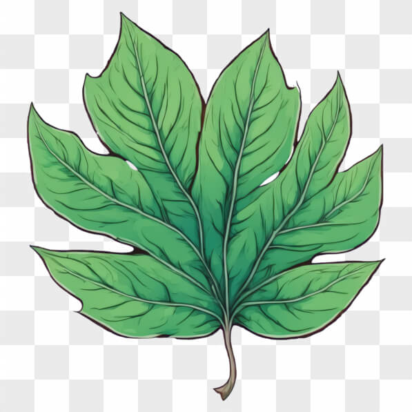 Download Detailed Green Leaf Illustration Cartoons Online - Creative ...