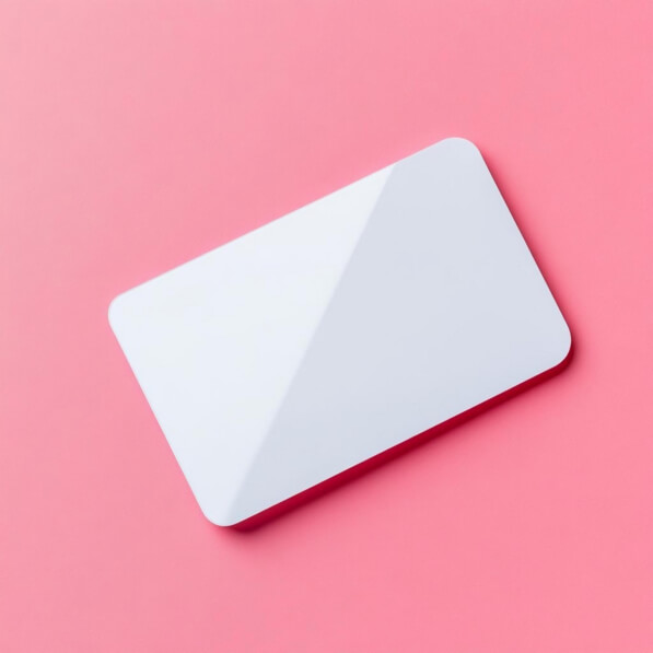Download Minimalistic White Card on Pink Background Mockups Online ...