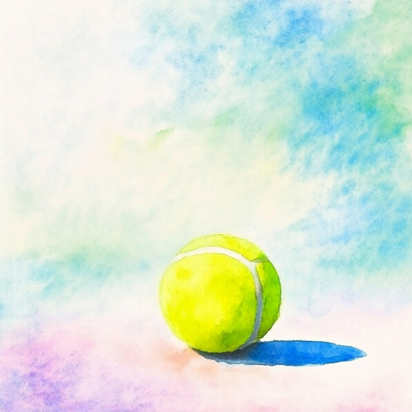 Download Watercolor Painting of a Tennis Ball Backgrounds Online ...