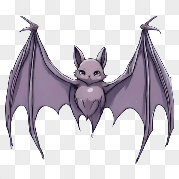 Download Cute Cartoon Bat with Spread Wings Cartoons Online - Creative ...