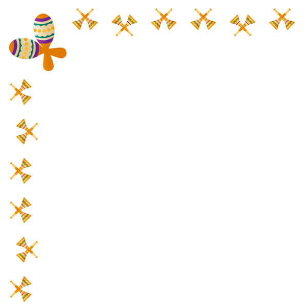 Download Colorful Easter Egg and Maracas Border Design Borders ...