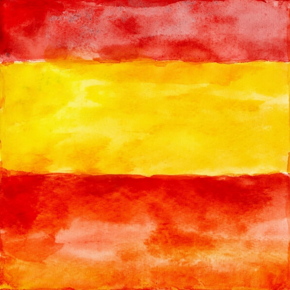 Download Watercolor Painting of the Spanish Flag Backgrounds Online ...