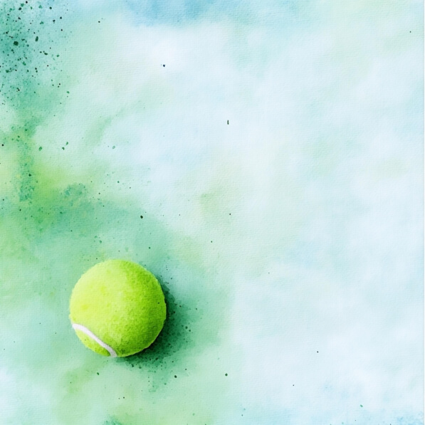 Download Watercolor Tennis Ball on Abstract Background Backgrounds ...