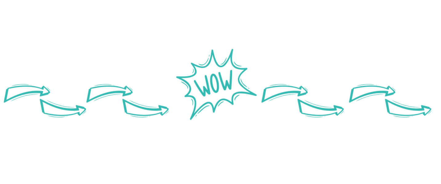 Download Dynamic 'WOW' Illustration with Arrows Borders & Corners ...