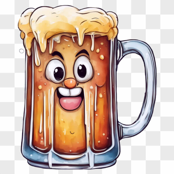 Download Happy Cartoon Beer Mug Cartoons Online - Creative Fabrica