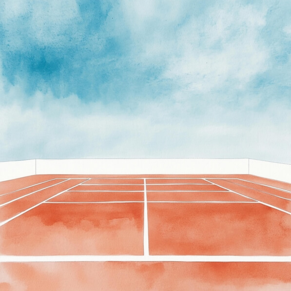 Download Tennis Court under Blue Sky Backgrounds Online - Creative Fabrica