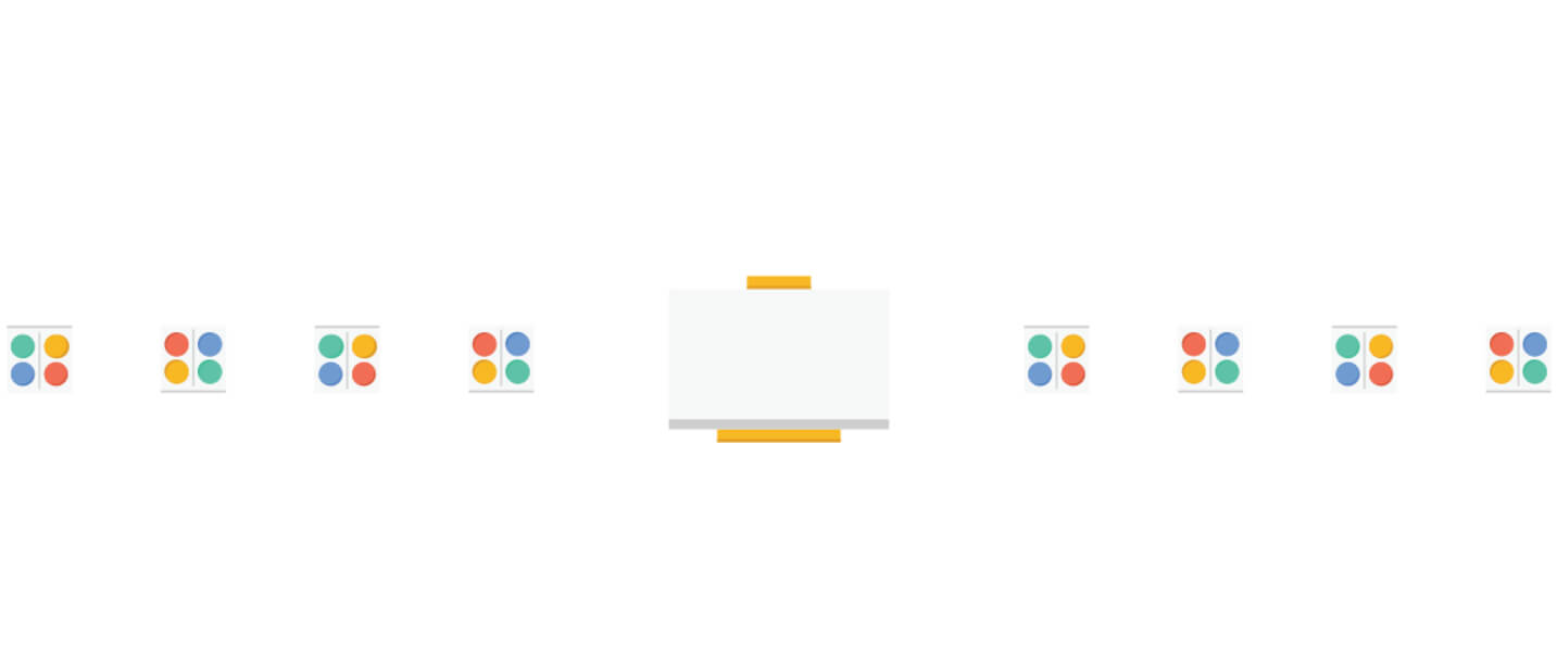 Download Minimalist Design with Colorful Circles and Central Screen ...