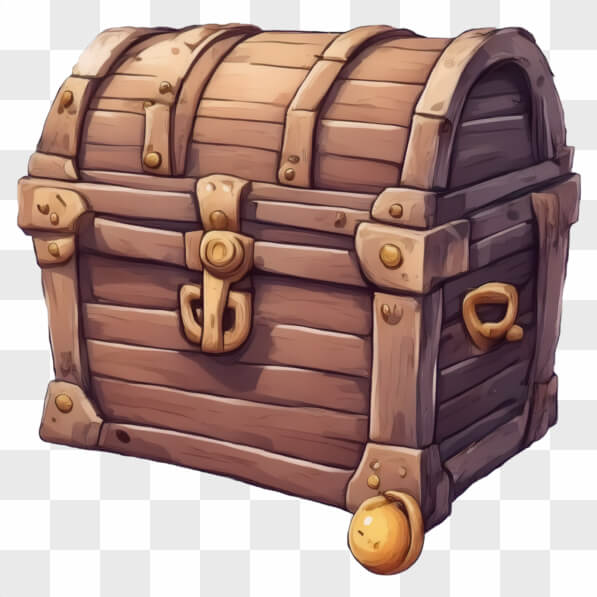 Download Vintage Wooden Treasure Chest Cartoons Online - Creative Fabrica