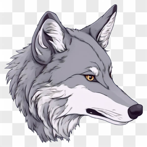 Descarga Ilustración de cabeza de lobo estilizada Cartoons En Línea ...