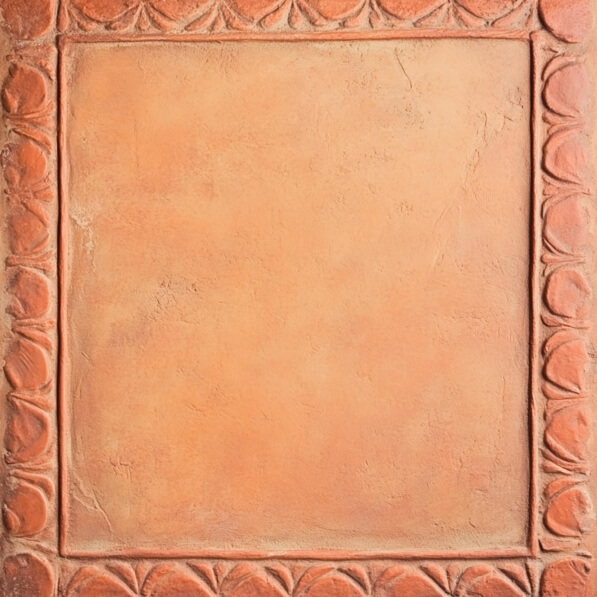 Download Textured Terracotta Surface with Ornate Border Backgrounds ...