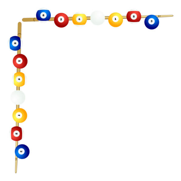 Download Billiard Balls Arrangement Borders & Corners Online - Creative ...