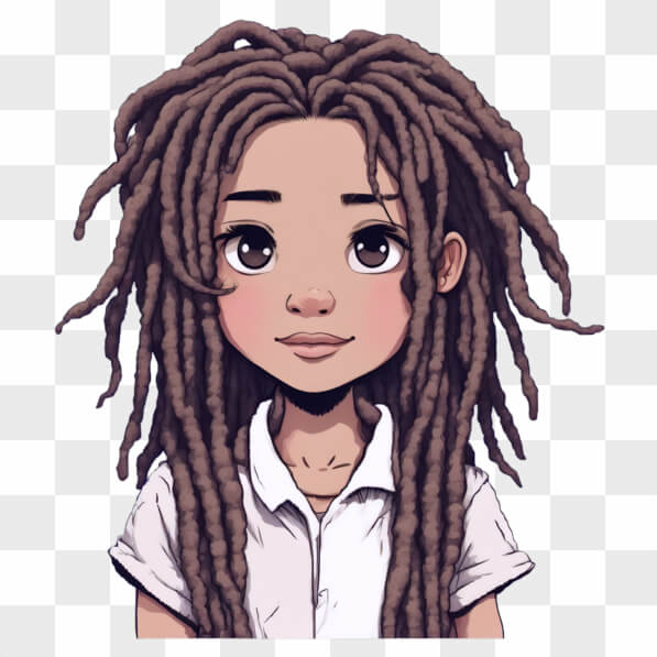 Download Stylized Animated Character with Dreadlocks Cartoons Online ...