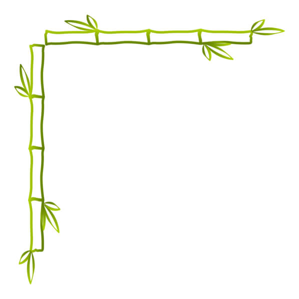 Download Stylized Bamboo Corner Frame Borders & Corners Online ...