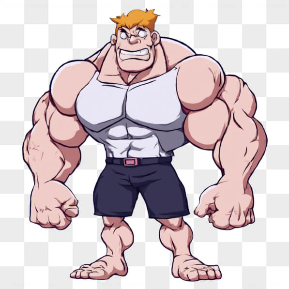 Download Cartoon Muscle Character Cartoons Online - Creative Fabrica
