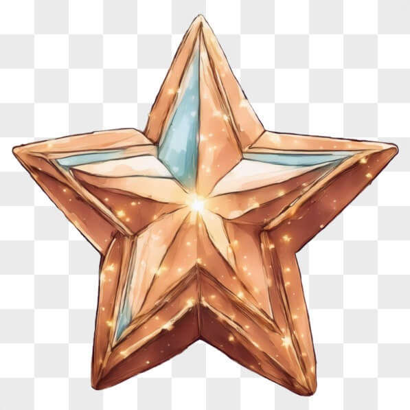 Download Artistic Star Design with Gold and Blue Colors Cartoons Online ...