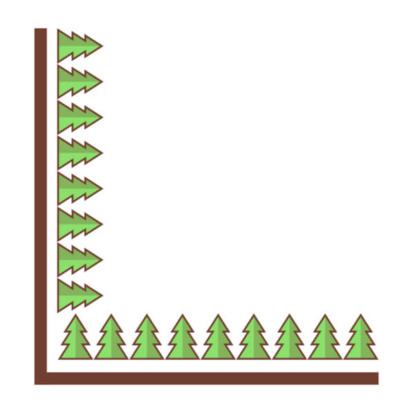 Download Stylized Tree Corner Design Borders & Corners Online ...