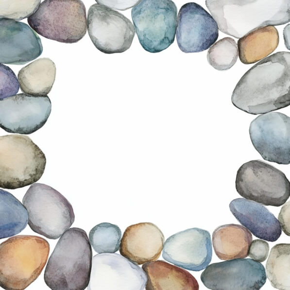 Download Watercolor Painted Stones Border Backgrounds Online - Creative ...