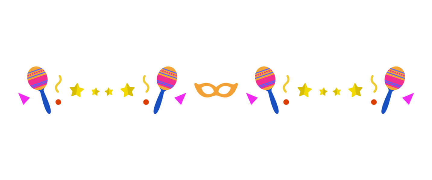 Download Colorful Maracas and Festive Decorations Borders & Corners ...