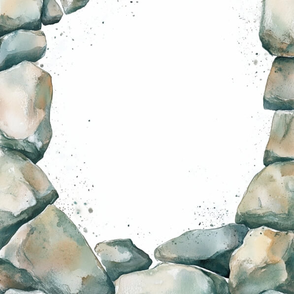 Download Watercolor Stone Border Backgrounds Online - Creative Fabrica