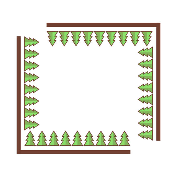 Download Decorative Forest Border Design Frames Online - Creative Fabrica