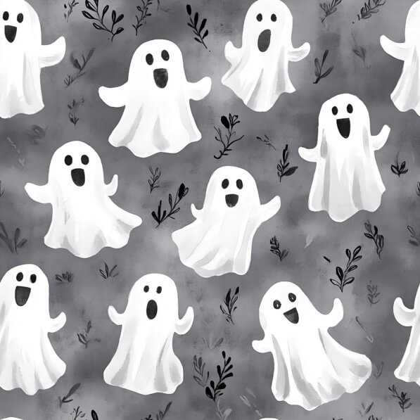 Download Whimsical Ghost Pattern Patterns Online - Creative Fabrica