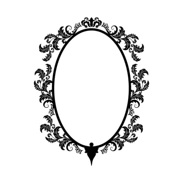 Download Ornate Black Decorative Frame Frames Online - Creative Fabrica