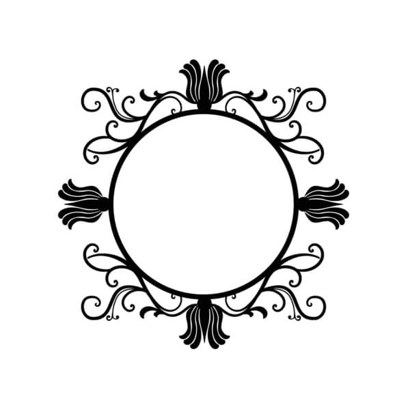 Download Ornate Black Decorative Frame Frames Online - Creative Fabrica