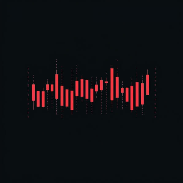 Download Red Candlestick Chart on Black Background Backgrounds Online ...