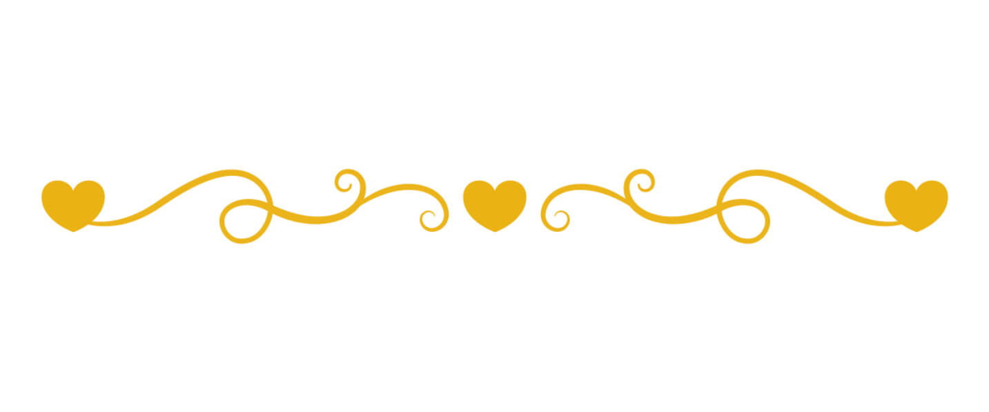 Download Yellow Heart Decorative Line Borders & Corners Online ...
