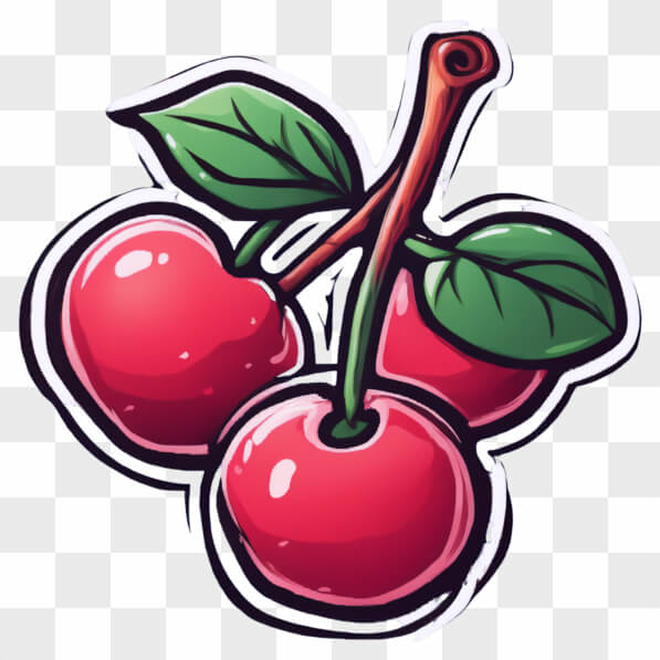 Download Stylized Cherries Illustration Cartoons Online - Creative Fabrica