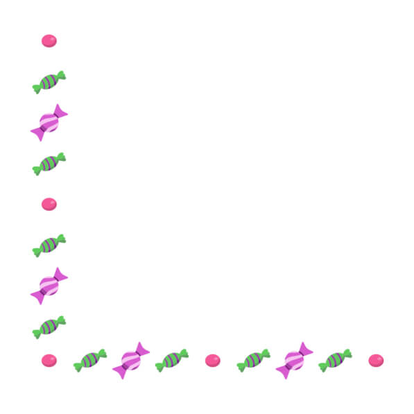 Download Candy Border Design Borders & Corners Online - Creative Fabrica