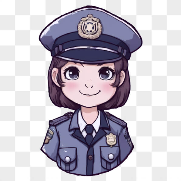 Download Cheerful Cartoon Police Officer Cartoons Online - Creative Fabrica