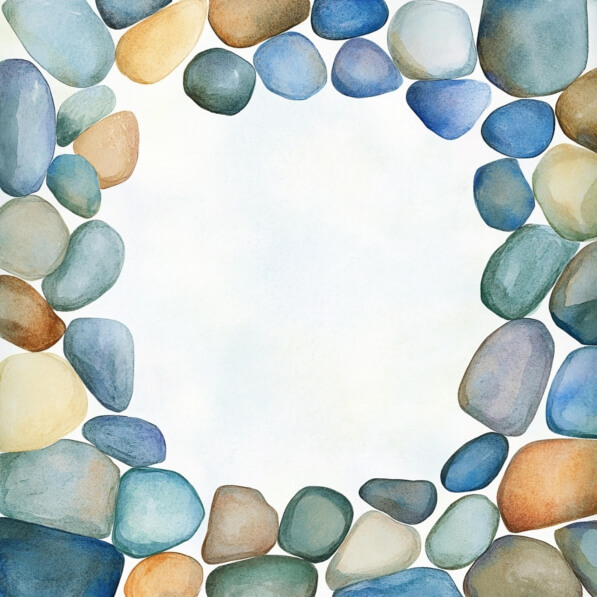 Download Watercolor Stones Border Design Backgrounds Online - Creative ...