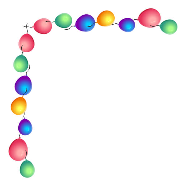 Download Colorful Decorative Balloons Borders & Corners Online ...