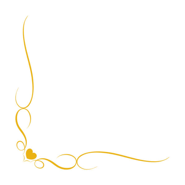 Download Elegant Yellow Border Design with Heart Borders & Corners ...
