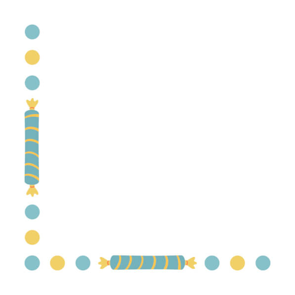 Download Colorful Abstract Design with Candy Shapes Borders & Corners ...