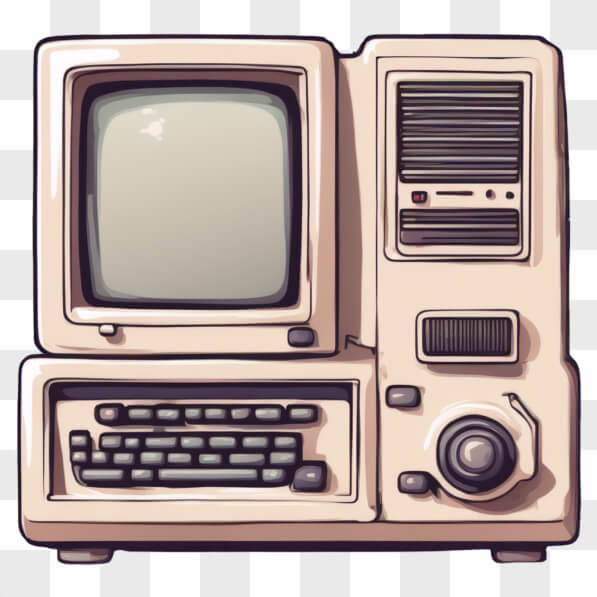 Download Vintage Personal Computer Cartoons Online - Creative Fabrica