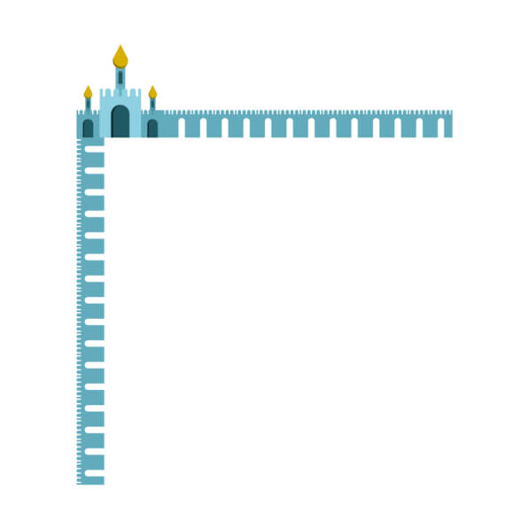 Download Castle Ruler Design Borders & Corners Online - Creative Fabrica