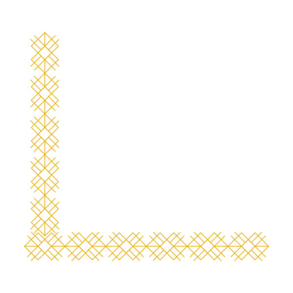 Download Geometric Yellow L-Shaped Design Borders & Corners Online ...