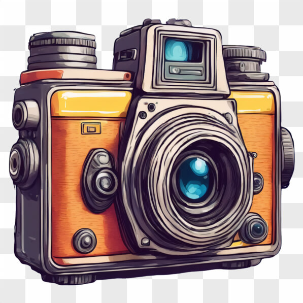 Download Vintage Camera with Retro Design Cartoons Online - Creative ...