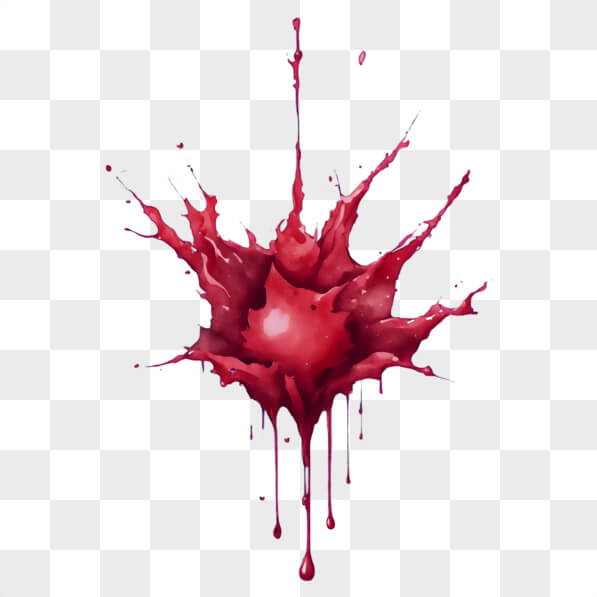 Download Red Paint Splash on White Background Cartoons Online ...