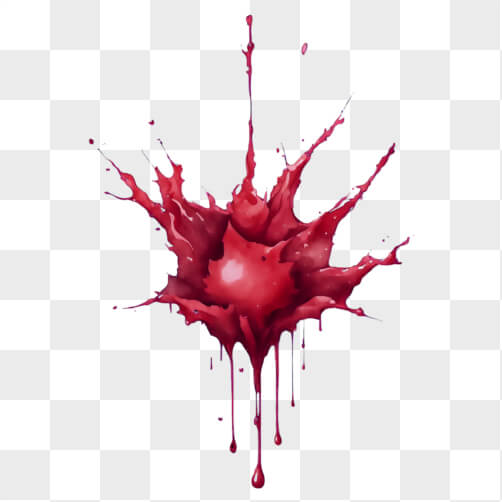 Download Red Paint Splash on White Background Cartoons Online ...